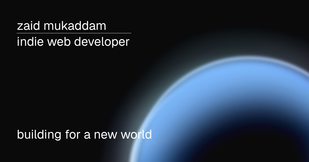 Home | Zaid Mukaddam